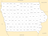 Printable Iowa Map With Cities Printable Free Templates