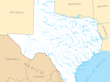 Texas Rivers And Lakes Mapsof Net