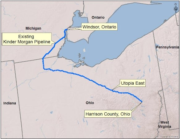Kinder Morgan Gets a 50% Partner for Utopia Ethane Pipeline in OH ...