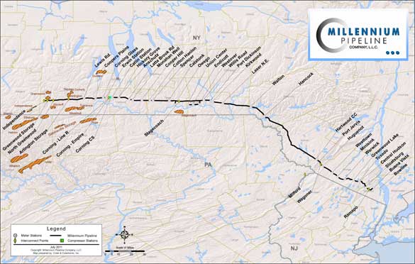 Millennium Pipe Asks FERC to Approve Eastern System Upgrade in NY ...