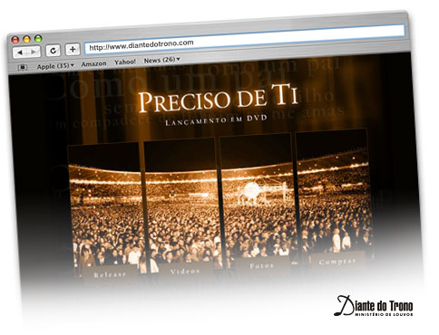 Diante do Trono – DVD Preciso de Ti | marcusmotadesign