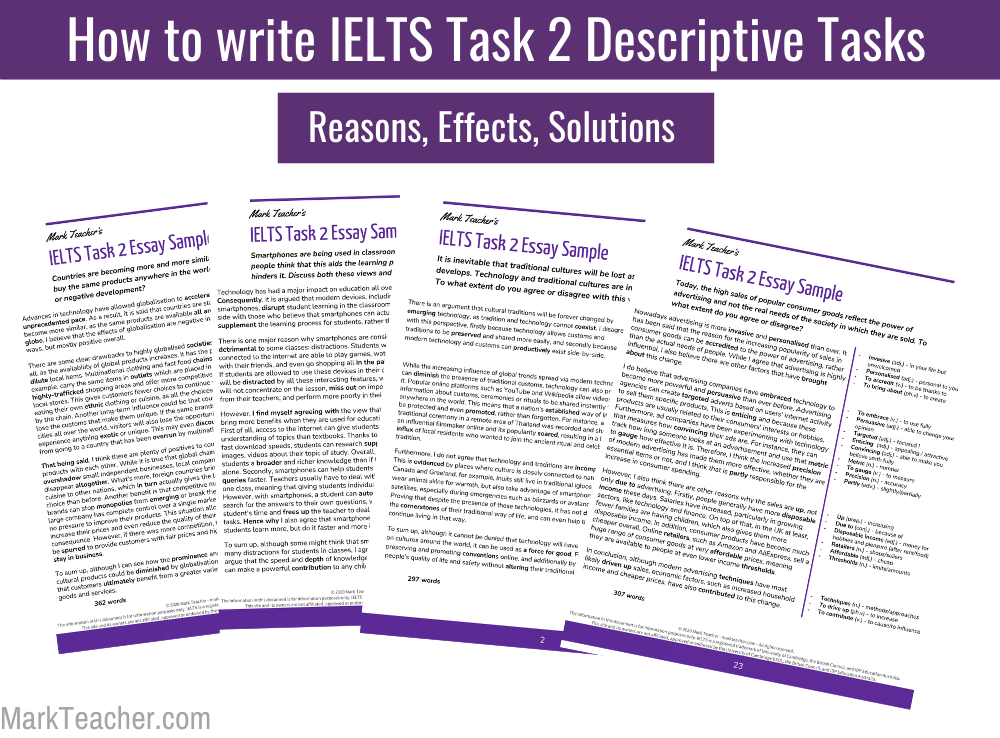 FB Task 2 Descriptive Tasks - IELTS with Mark Teacher