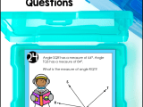 Finding Unknown Angles Task Cards Marvel Math