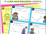 Finding Unknown Angles Task Cards Marvel Math