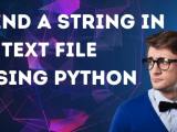 How To Find A String In A Text File Using Python
