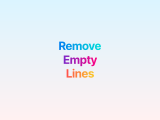 Remove Empty Lines Tool