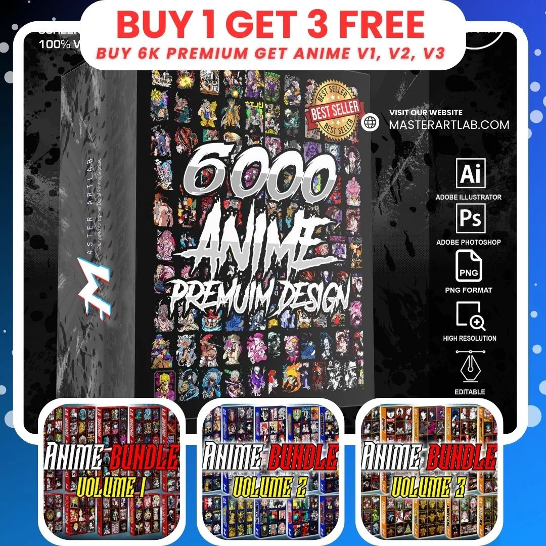 Buy Premium Designs Mega Bundle Get Free Anime Mega Bundle V1 V2 V3