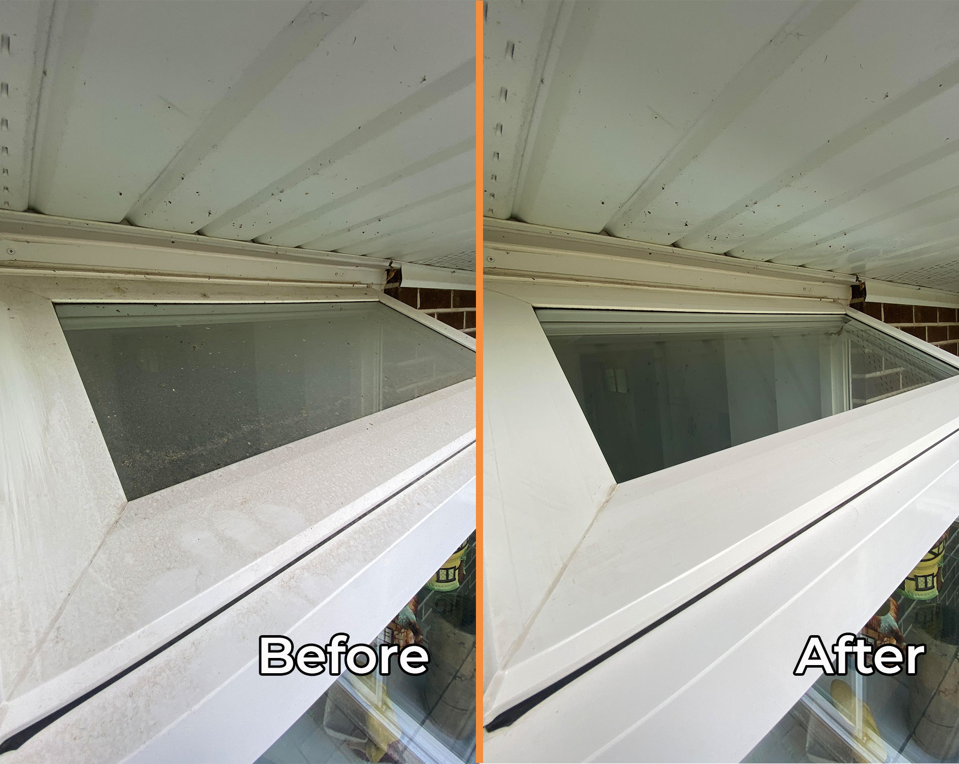 Skylight Cleaning Before/After - MasterShine