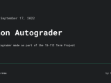 Python Autograder Mateo Correa