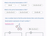 Prime Factorization Grade 6