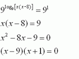 Logarithmic Equations Examples