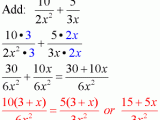 Add And Subtract Rational Expressions Refresehr Mathbitsnotebook A2