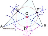Inscribe Circle In A Triangle Mathbitsnotebook Geo