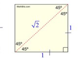 Special Right Triangle 45 45 90 Mathbitsnotebook Geo
