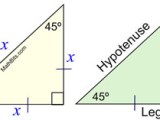 Special Right Triangle 45 45 90 Mathbitsnotebook Geo
