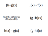 Adding And Subtracting Polynomials In Function Notation Question Stack