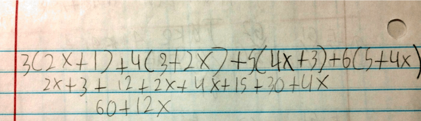 Distributive Property – Math Mistakes