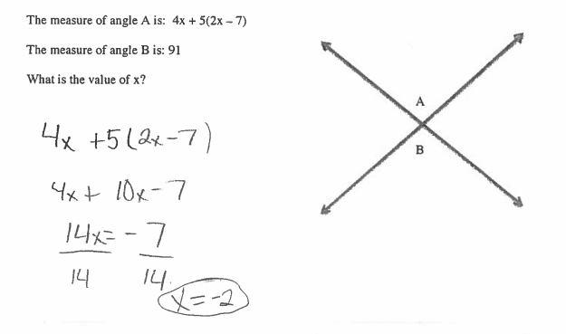 Vertical Angles – Math Mistakes