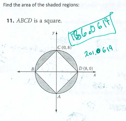 Area of a Circle, Minus a Square « Math Mistakes