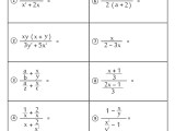 Simplifying Algebraic Fractions Worksheet Printable Word Searches