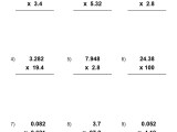 Multiplying Decimals Worksheets Math Monks