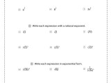 Radicals And Rational Exponents Worksheets Math Monks