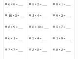 Multiplication Worksheets Grade 3 With Answer Key
