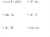 Adding And Subtracting Rational Expressions Worksheets Math Monks
