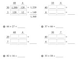 Area Model Multiplication Worksheets Math Monks
