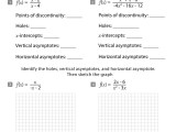 Graphing Rational Functions Worksheets Math Monks