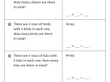 Array Math Worksheets Multiplication Array Worksheet