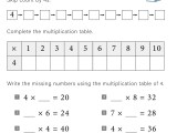 Multiply By 4 Worksheet Jenny Printable