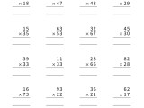 Printable Double Digit Multiplication Worksheets