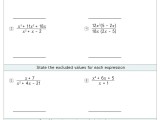 Rational Expressions Worksheets Math Monks