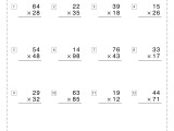 Multi Digit Multiplication Worksheets Math Monks