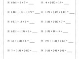 Integers Worksheets Math Monks