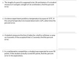 Percent Error Worksheets Math Monks