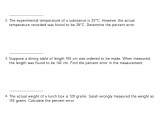 Percent Error Worksheets Math Monks