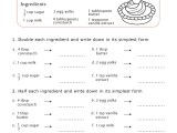 Kitchen Math Measuring Worksheets Math Monks