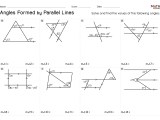 Angles In Parallel Lines Worksheets Math Monks
