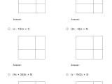 Multiplying Binomials Worksheets Math Monks
