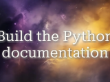 Til 135 Build The Python Documentation Mathspp