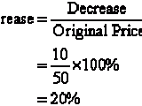 Percentage Decrease