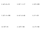 Solving Square Root Equations Mathvine