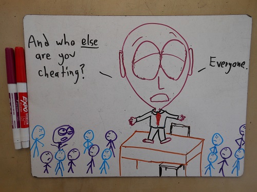 Who Cheating Hurts – Math with Bad Drawings