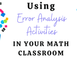 Using Error Analysis Activities In Your Math Classroom Math With Ms