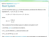 Root System From Wolfram Mathworld