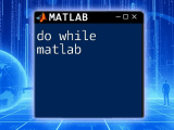 Mastering While In Matlab A Quick Guide To Loops