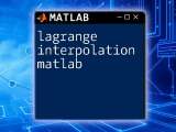 Mastering Matlab Linear Interpolation A Quick Guide