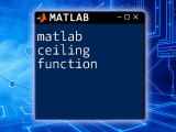 Mastering Matlab User Defined Function A Quick Guide